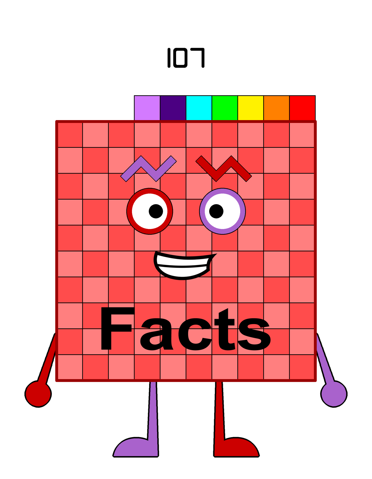 One Hundred Seven | Numberblocks Fanon Wiki | Fandom