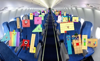 On an airplane | Numberblocks Fanon Wiki | Fandom