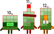 Hexadecimal | Numberblocks into the Different Bases II Wiki | Fandom