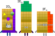 Hexadecimal | Numberblocks into the Different Bases II Wiki | Fandom