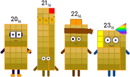 Hexadecimal | Numberblocks into the Different Bases II Wiki | Fandom