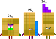 Hexadecimal | Numberblocks into the Different Bases II Wiki | Fandom
