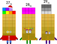 Hexadecimal | Numberblocks into the Different Bases II Wiki | Fandom