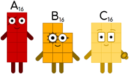 Hexadecimal | Numberblocks into the Different Bases II Wiki | Fandom