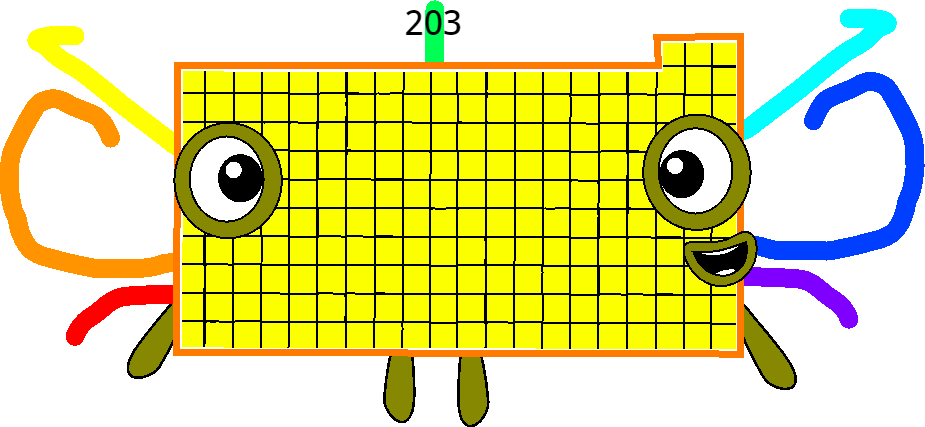 Two-Hundred-Three | Numberblocks Piratasthophe Wiki | Fandom