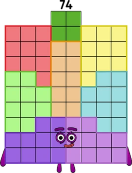 Seventy-Four | Numberblocks Season 8 to 1000000 Wiki | Fandom