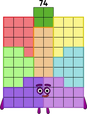 Seventy-Four | Numberblocks Season 8 to 1000000 Wiki | Fandom