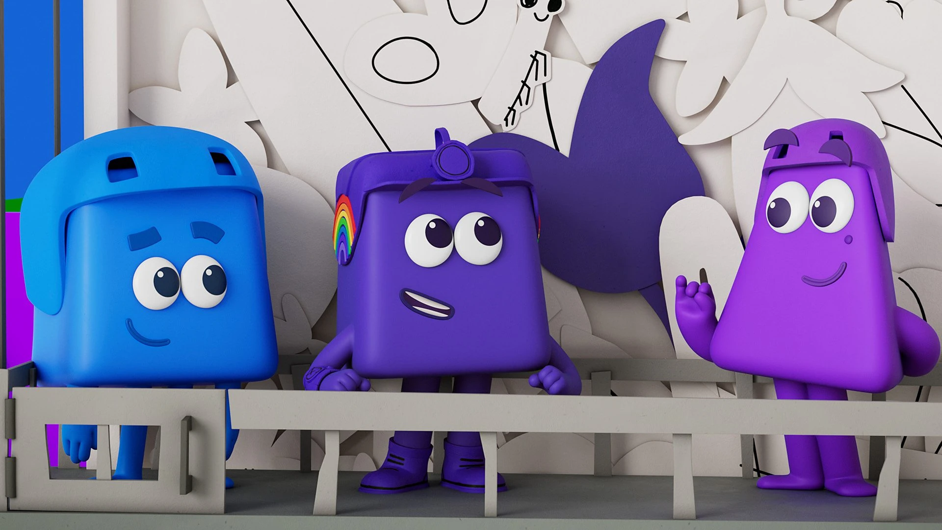 Purple's Mural Makeover | Numberblocks Wiki | Fandom