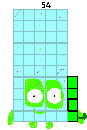 Fifty-Four/Fanmade Gallery | Numberblocks Wiki | Fandom