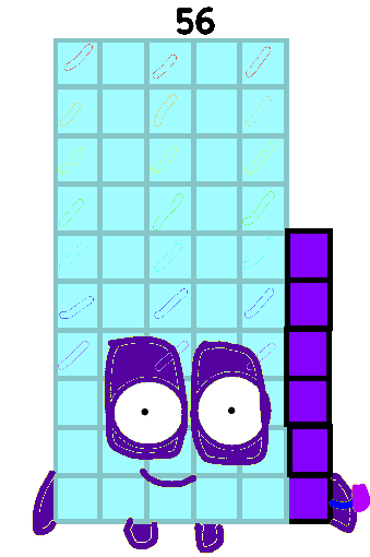 Fifty-Six/Fanmade Gallery | Numberblocks Wiki | Fandom