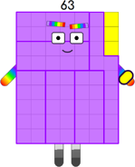 Sixty-Three | Numberblocks Wiki | Fandom