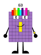 Sixty-Three/Fanmade Gallery | Numberblocks Wiki | Fandom