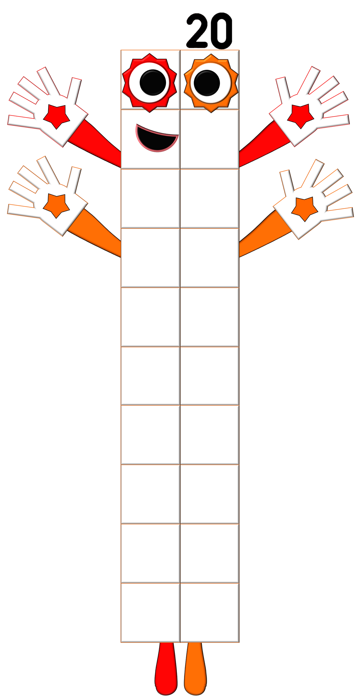 Twenty (character)/Fanmade Gallery | Numberblocks Wiki | Fandom