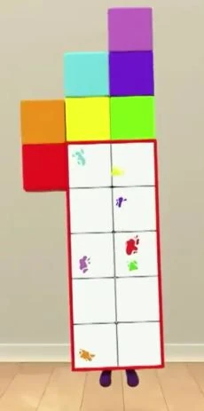 Seventeen Numberblocks 17