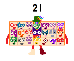 Twenty-One/Fanmade Gallery | Numberblocks Wiki | Fandom