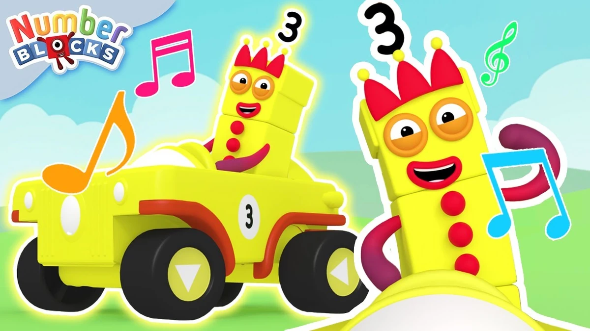 Three's Counting Cars | Numberblocks Wiki | Fandom