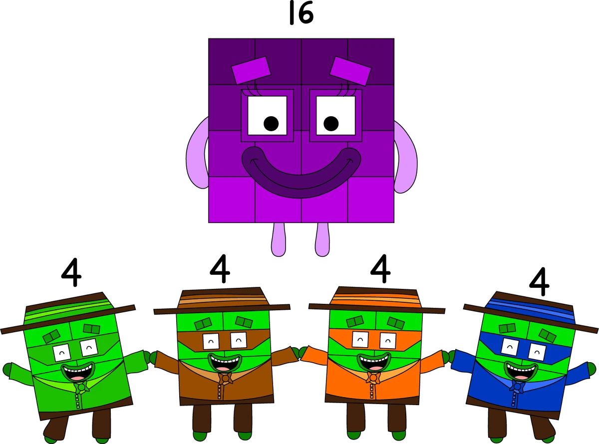 Sixteen (character)/Fanmade Gallery | Numberblocks Wiki | Fandom