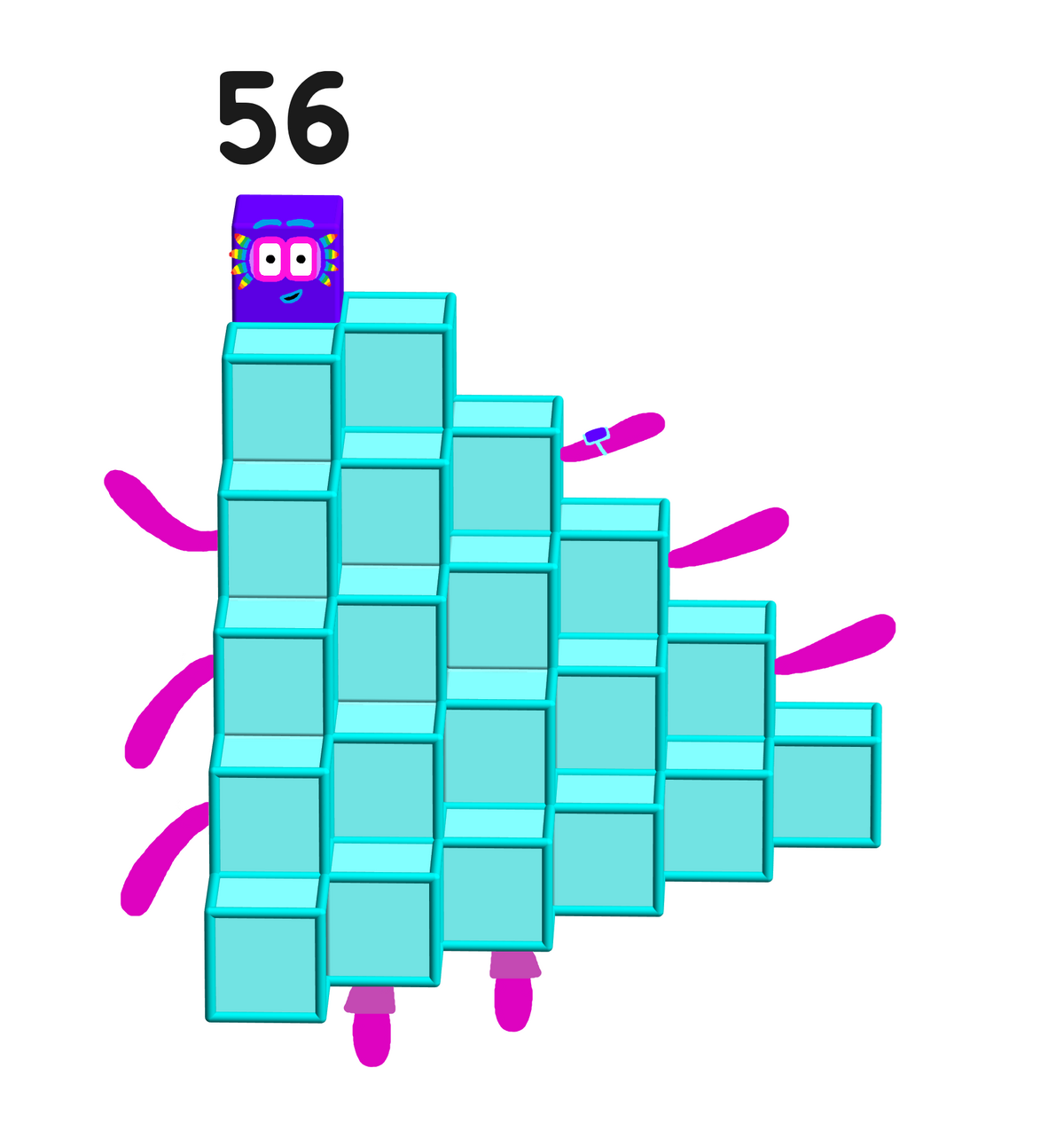 Fifty-Six/Fanmade Gallery | Numberblocks Wiki | Fandom