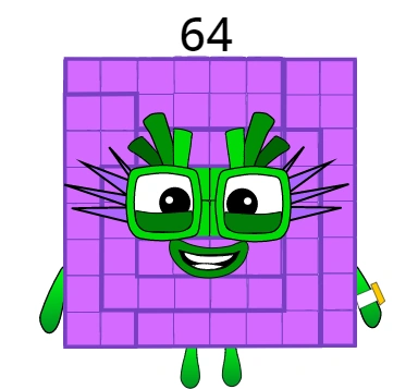 Sixty-Four/Fanmade Gallery | Numberblocks Wiki | Fandom