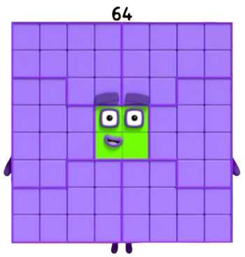 Sixty-Four | Numberblocks Wiki | Fandom