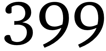 399 | Numbers vv2 Wiki | Fandom