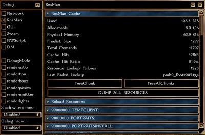 Debug panel | NWNWiki | Fandom