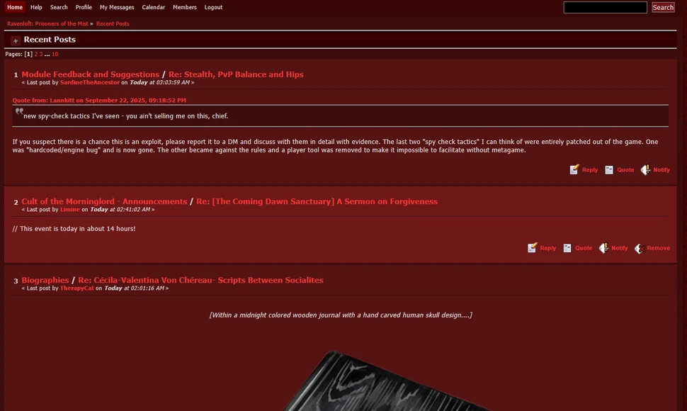POTM Forum Tutorial | Ravenloft: Prisoners of the Mist Wikia | Fandom