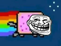 Nyan Cat Troll Face Gif