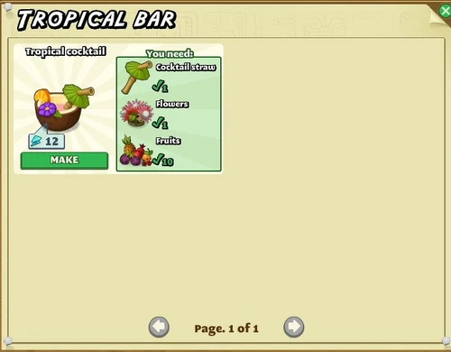 Tropical Bar | Oasis Game Wikia | Fandom