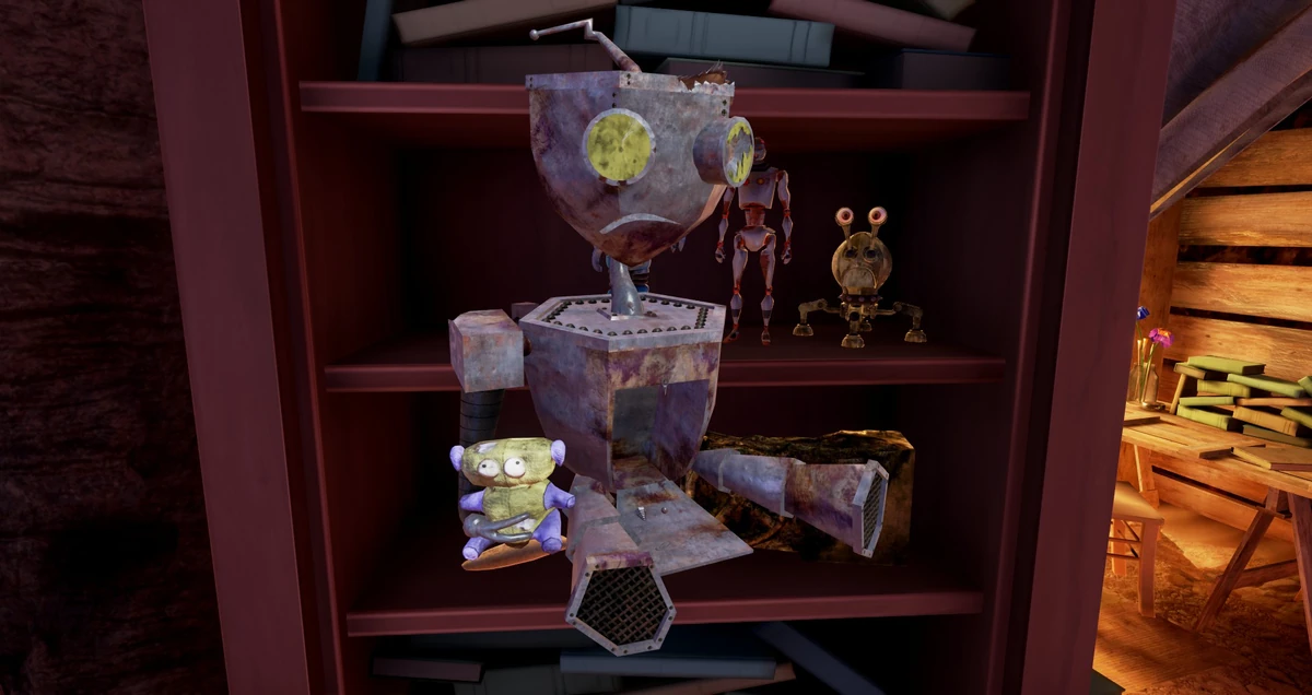 Damaged toy robot - Obduction Wiki