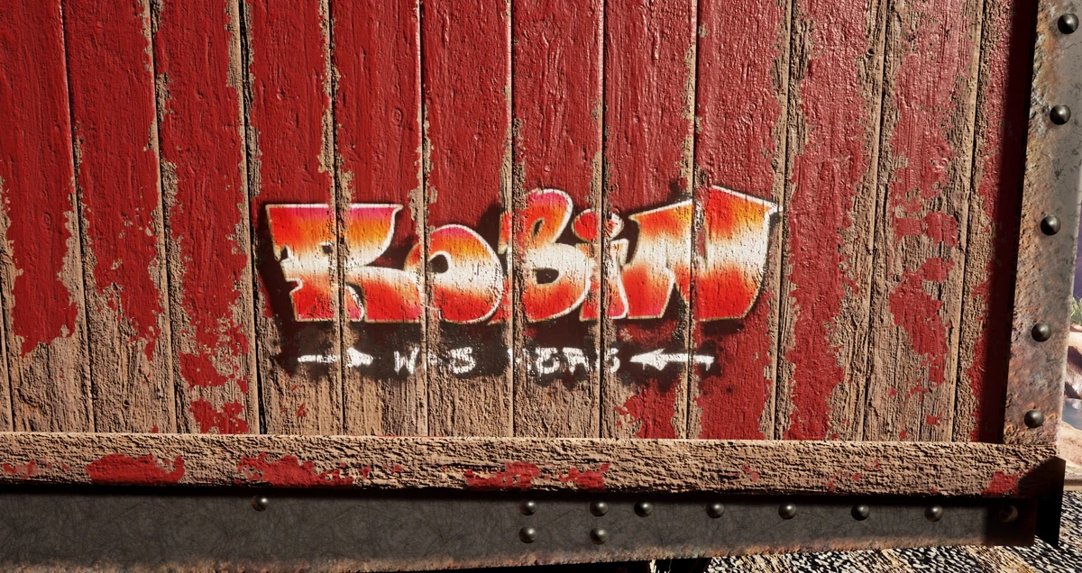 Robin graffiti - Obduction Wiki