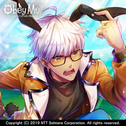 Mammon the Bunny/Devilgram | Obey Me! Wiki | Fandom