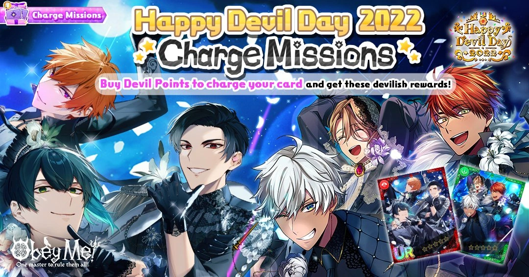 Happy Devil Day 2022 Charge Missions | Obey Me! Wiki | Fandom