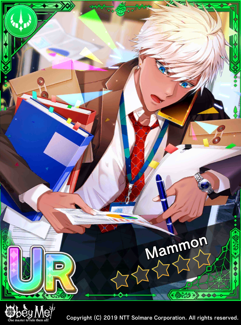 Mammon at the Office | Obey Me! Wiki | Fandom