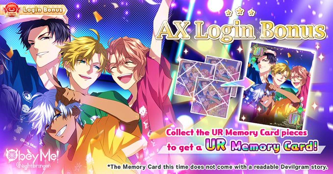 AX (2023) Login Bonus (NB) | Obey Me! Wiki | Fandom