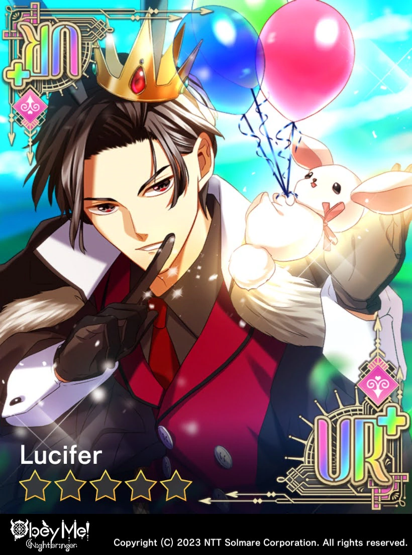 Lucifer and Mr. Rabbit (NB) | Obey Me! Wiki | Fandom