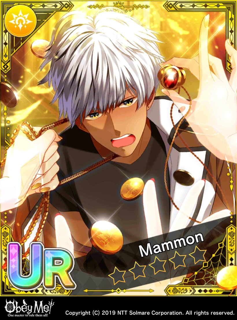 Mammon/Cards | Obey Me! Wiki | Fandom