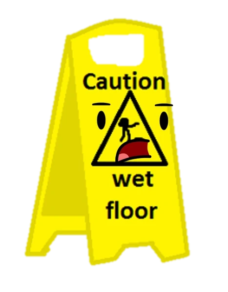 Wet Floor Sign | Object Show Characters Wiki | Fandom