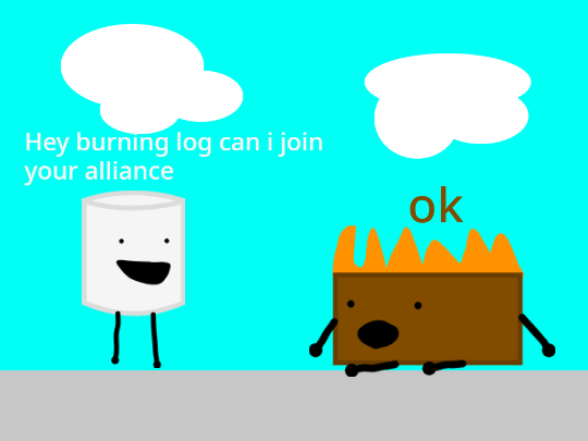 Burning log and Marshmallow | Object show thingy Wiki | Fandom