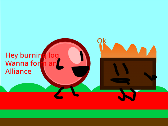 Ball and Burning log | Object show thingy Wiki | Fandom
