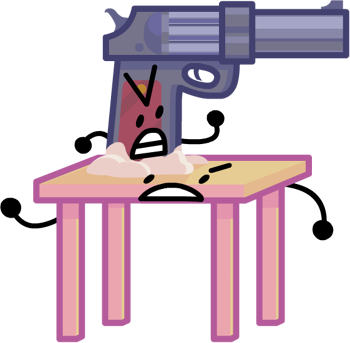 A Gun On A Table | Object towel again Wiki | Fandom