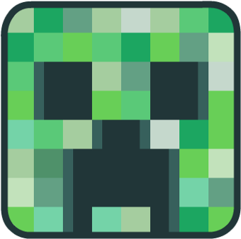 Minecraft Logo Behang Creeper