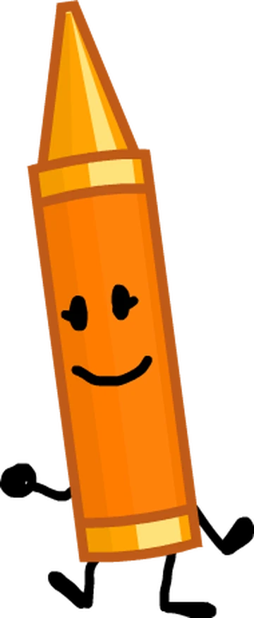 Orange Crayon Clip Art