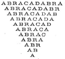 Abracadabra | Occult Resources Wiki | Fandom