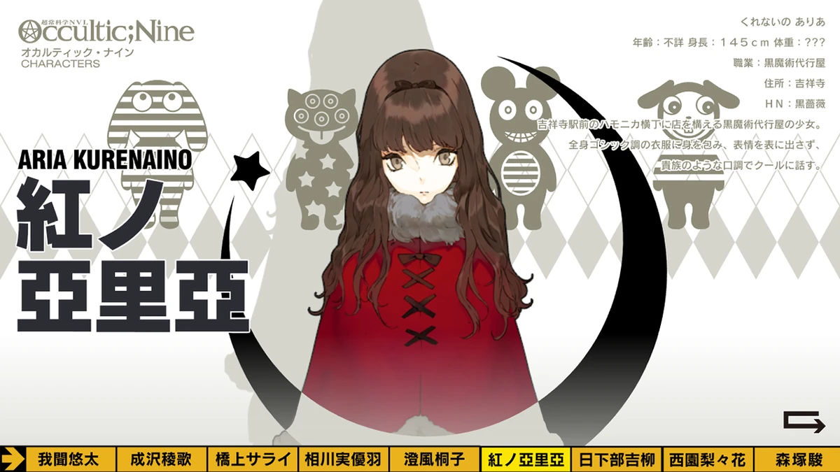 Aria Kurenaino/Gallery | Occultic;nine Wiki | Fandom
