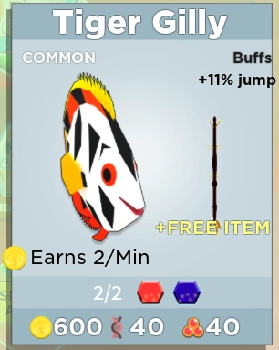 Tiger Gilly | Ocean Quest Roblox Wiki | Fandom