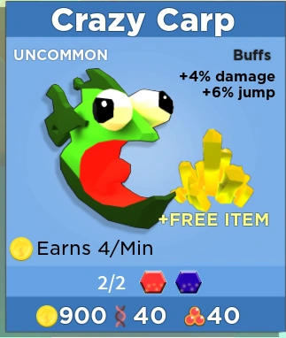 Crazy Carp | Ocean Quest Roblox Wiki | Fandom
