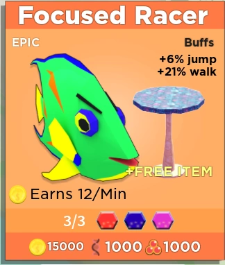 Focused Racer | Ocean Quest Roblox Wiki | Fandom