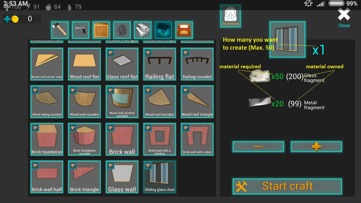 Crafting Screen | Ocean Is Home Wiki | Fandom