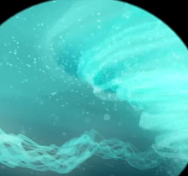 Giant Whirlpool Underwater